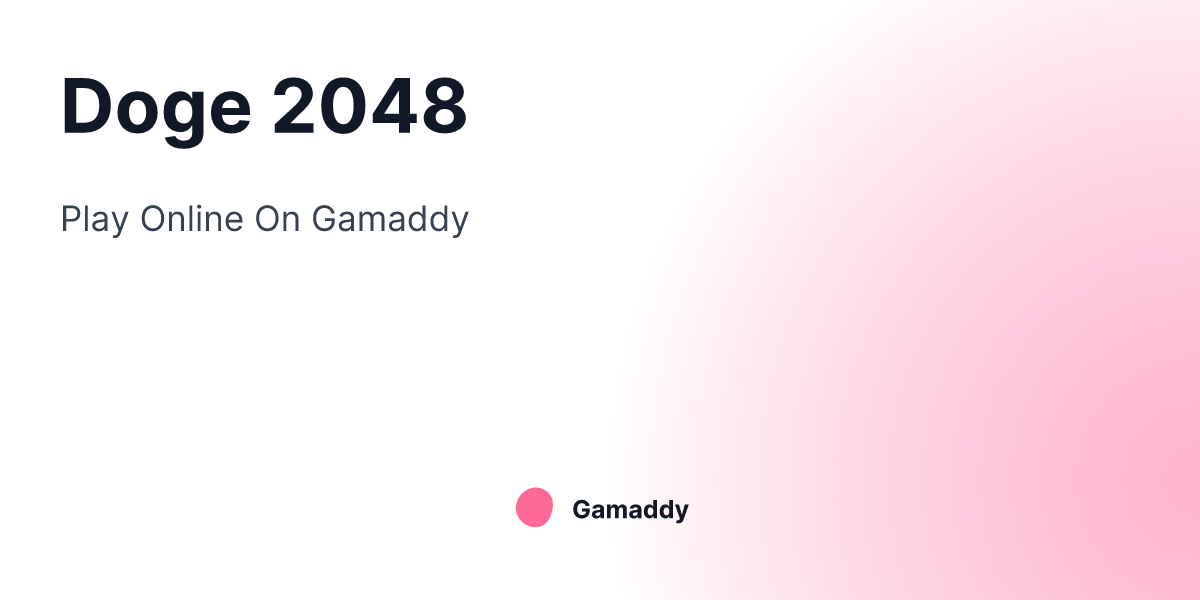 Doge 2048 - Play Online on Gamaddy